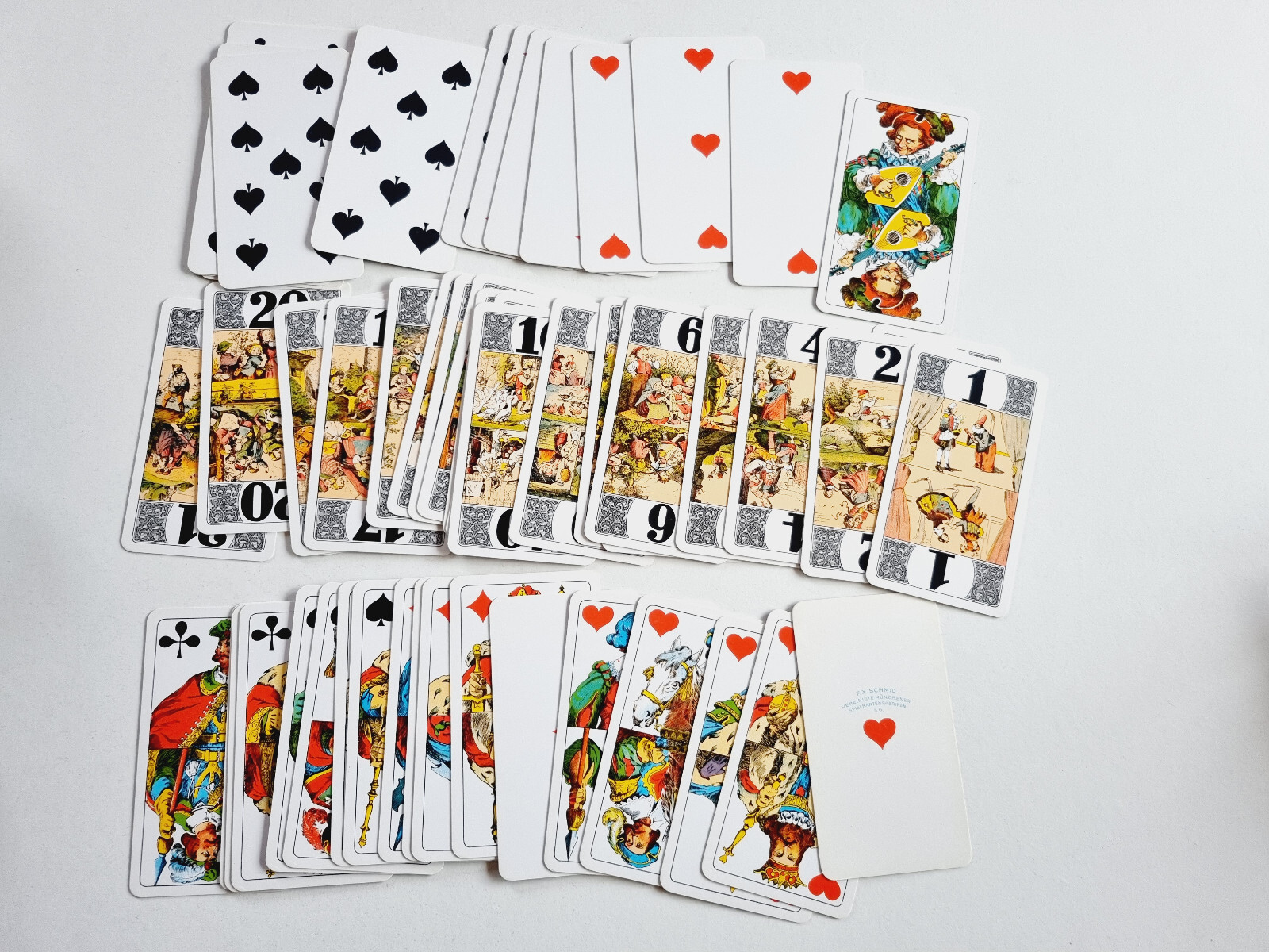 Cartes De Jeu Tarot Schmid Cego Nr. 18001 Vintage Original Playing ...
