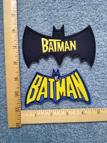LOT OF 2 BIG BATMAN SUPERHERO LOGO IRON ON PATCHES free shipping | eBay