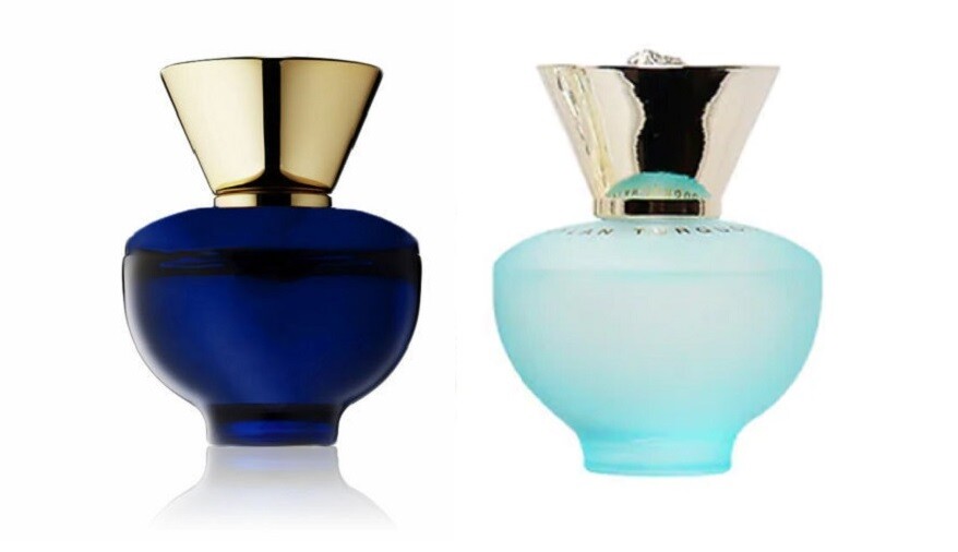 2 PC Versace Dylan Blue & Dylan Turquoise Eau de Parfum MINI Splash ...