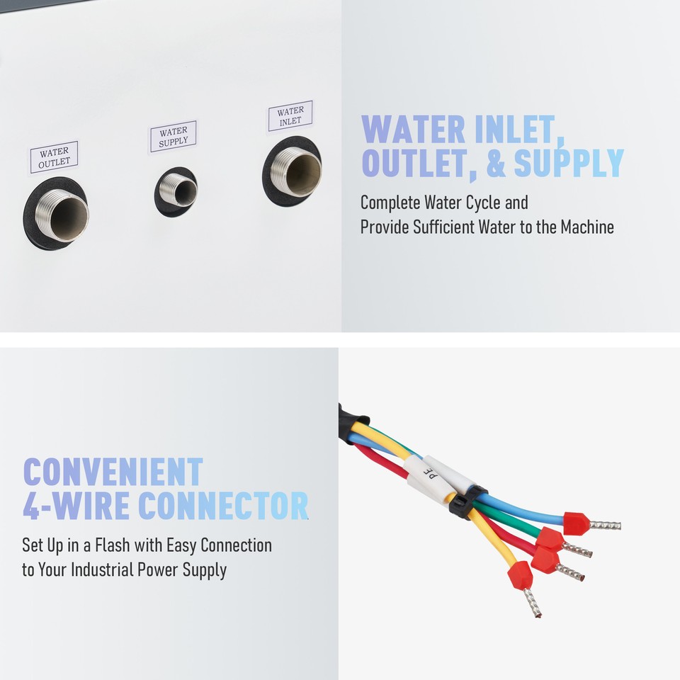 CREWORKS 5/6/8/15/20/25 ton Air-cooled Industrial Water Chiller 7.5HP ...