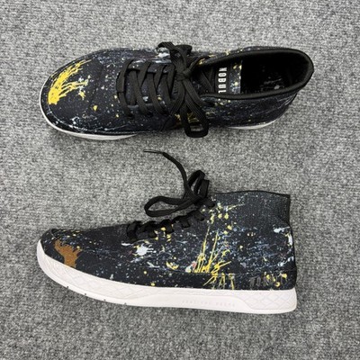 No Bull Trainers Mens 9.5 Womens 11 Black Paint High Top Trainer ...