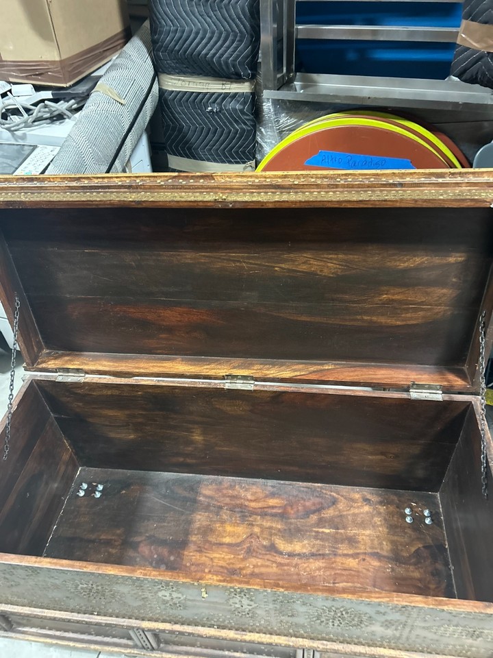 Zanzibar dowry chest with metal detail | eBay