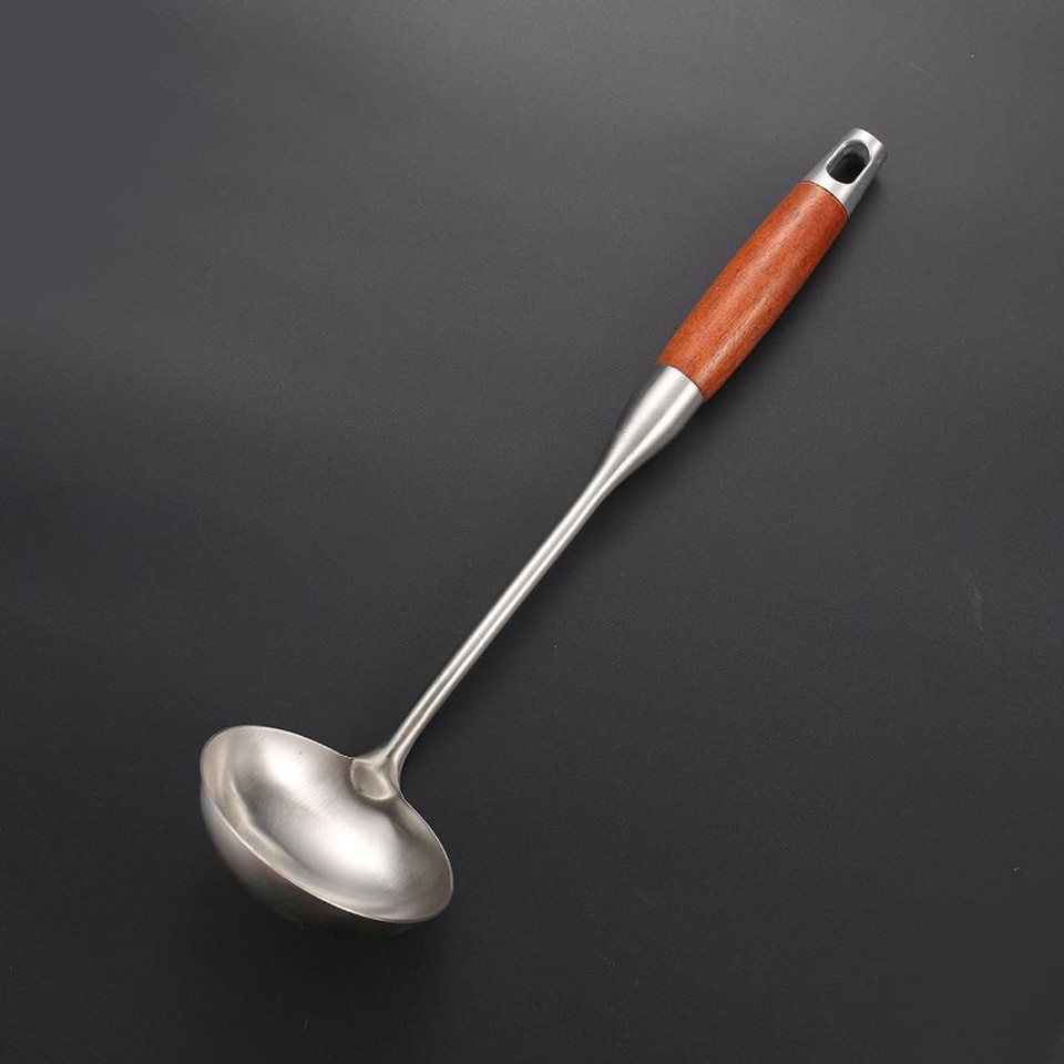 Stainless Steel Wok Spatula Ladle Set Long Handle Wok Spatula/Turner ...