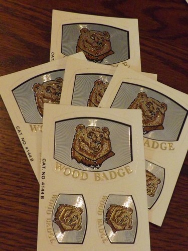 BOY SCOUT DECAL / STICKER WOOD BADGE BEAR LOT OF 5 | eBay