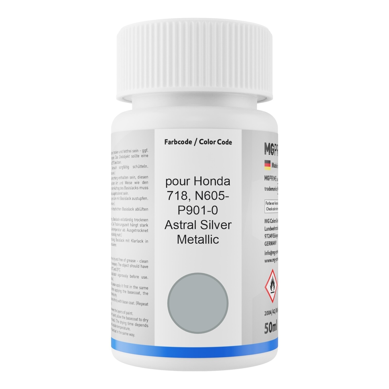 Peinture kit stylo retouche pour Honda 718 N605 P901 0 Astral Silver ...
