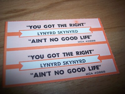 2 Lynyrd Skynyrd You Got That Right / Ain't No Good Life Jukebox Title ...