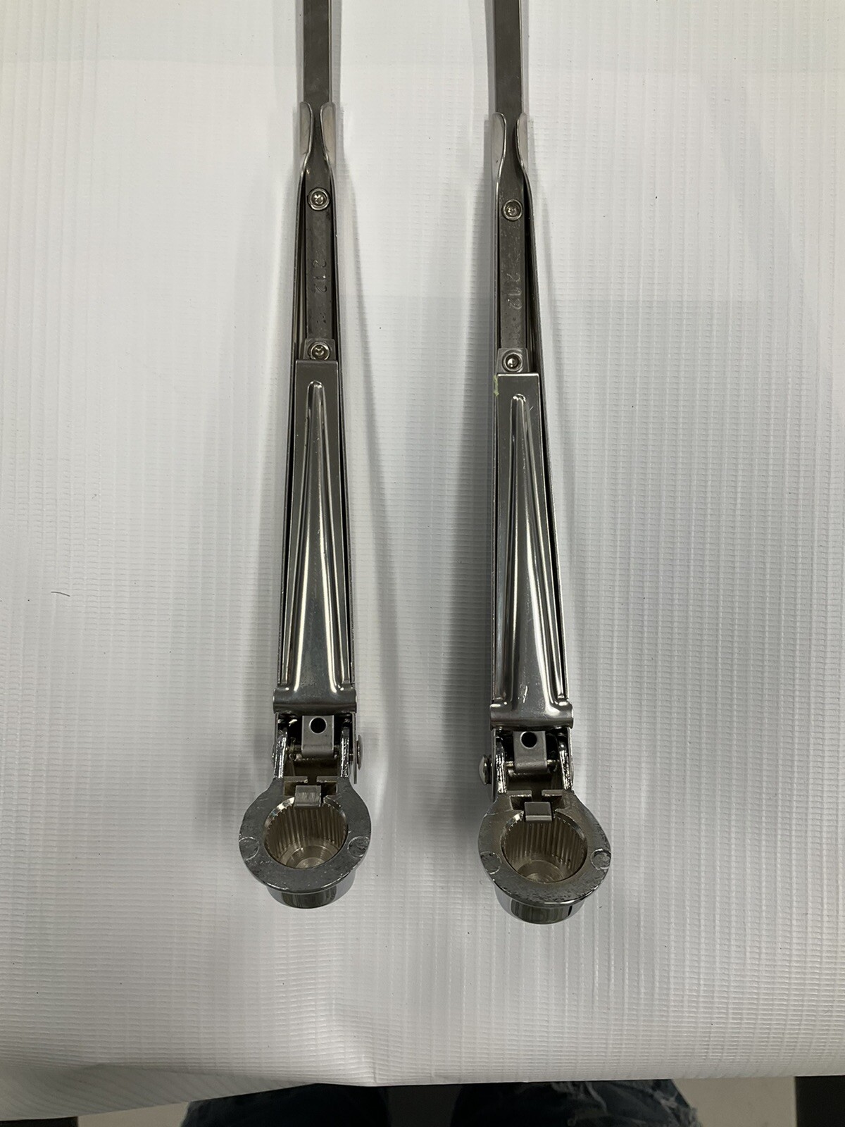 1967-72 Chevy Truck Polished Stainless Windshield Wiper Arms & Blades ...