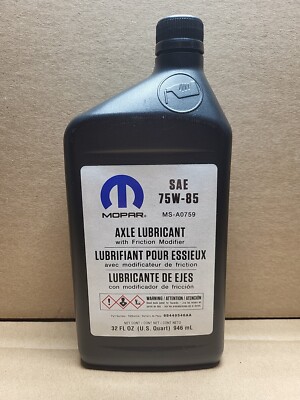 Genuine Mopar Gear Axle Lubricant 75W-85 | 68449546AA | OE Warranty