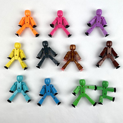 Zing Stikbot LOT x 11 Stop Motion Animation Stick Bot Toy Action Figure ...