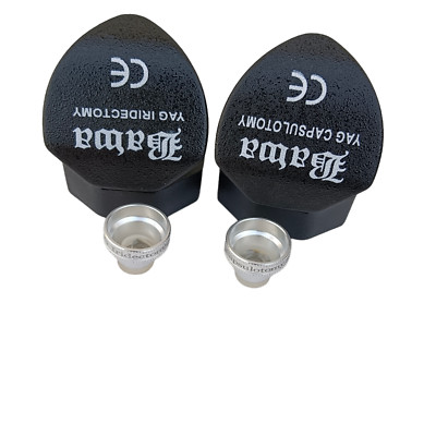 Silver Color YAG Iridectomy & YAG Capsulotomy Lens Combo For YAG Laser ...