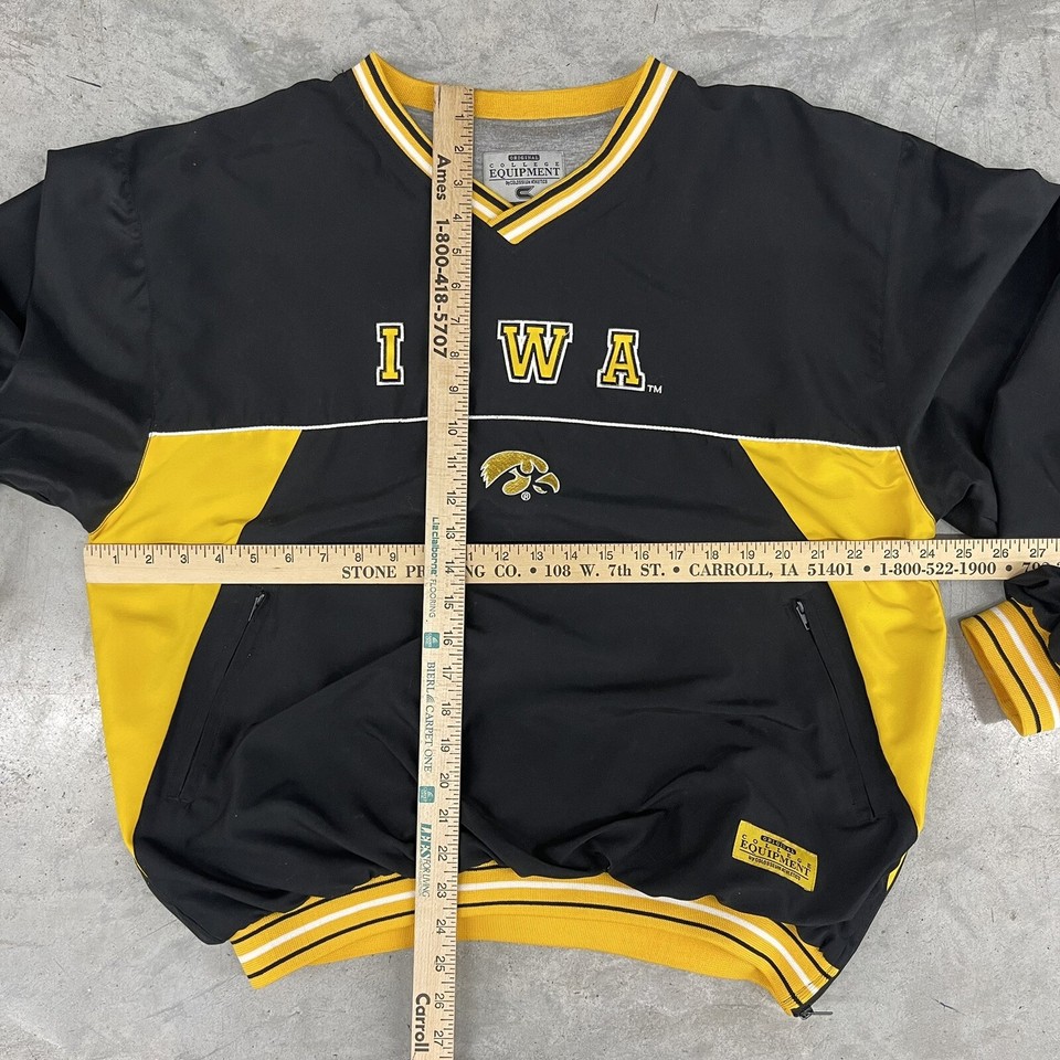 Vintage Iowa Hawkeyes Colosseum Pullover Windbreaker Jacket Men's Large ...