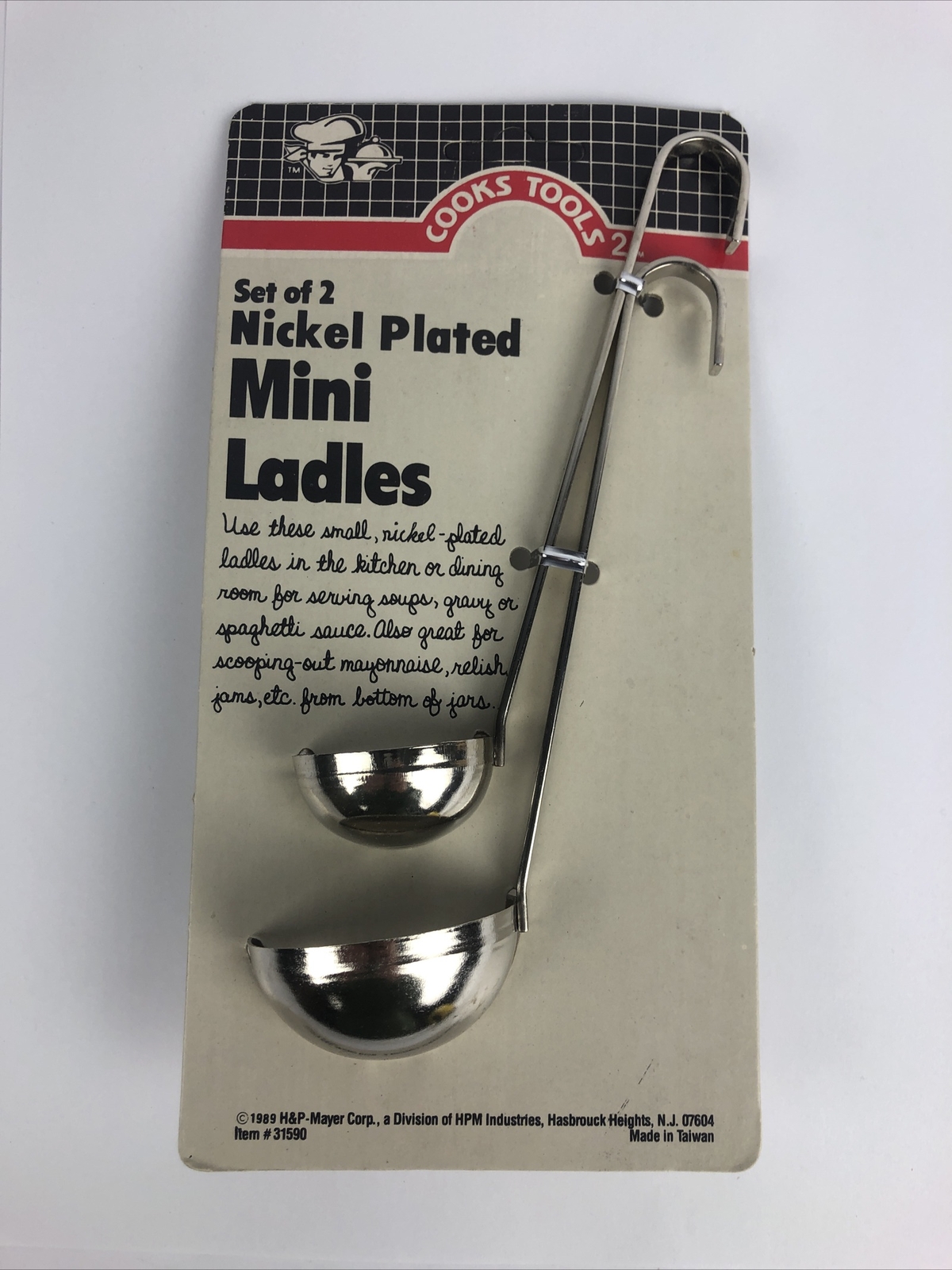 Cooks Tools Set Of 2 Nickel Plated Mini Ladle Ladles Made In Taiwan ...