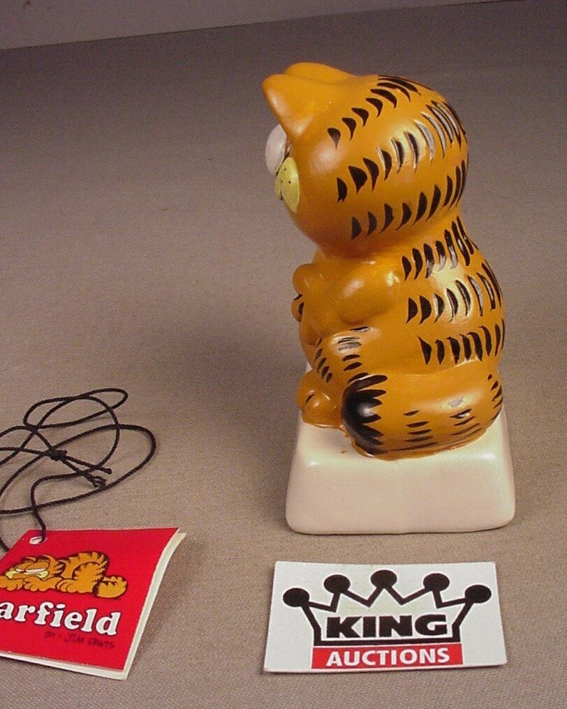 Enesco Garfield Cat Congratulations ceramic Figure 1981 cartoon funny ...