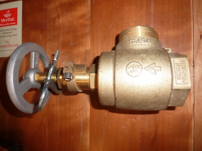 DIXON POWHATAN CAST BRASS DOMESTIC ANGLE HOSE VALVE 1 1/2 175 PSI NEW ...