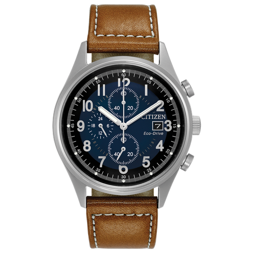 CA0621-05L Citizen Chandler Chronograph Eco-Drive Blue Dial Men's Watch ...