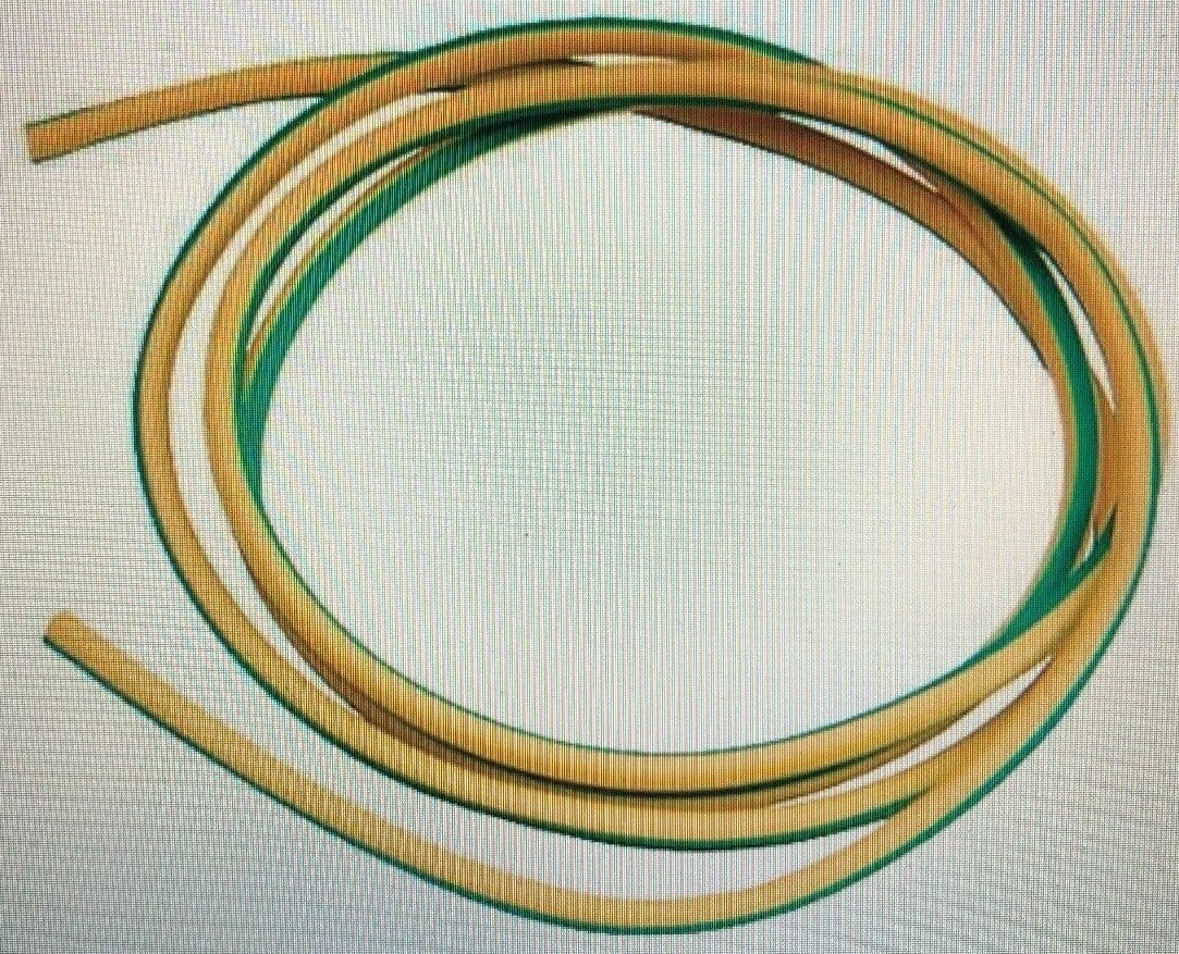 PVC earth Sleeving Yellow/Green 3mm various length (elec/ electrical ...