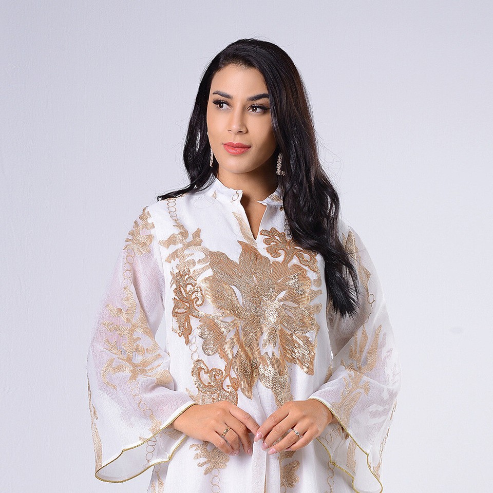 Ramadan Women Dubai Arab Robe Party Loose Kaftan Maxi Dress Abaya ...
