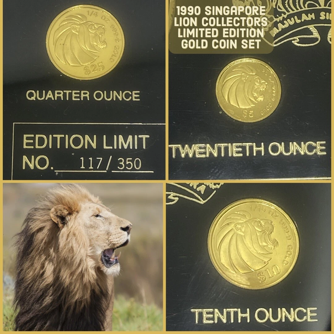 Singapore Lion Gold Proof Coin Sets Factory Sale ...