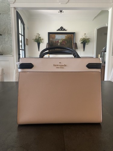 Kate Spade Staci Medium Satchel Leather Colorblock NWOT | eBay