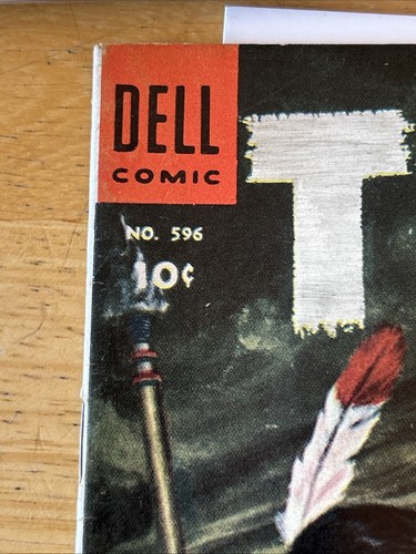 Four Color #596 TUROK #1 first Andar 1954 Dell Dinosaurs Susor painted ...