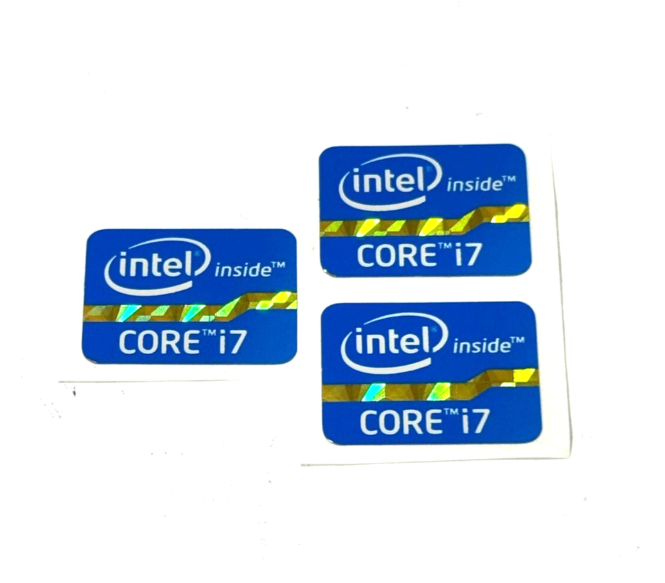 3 x Intel Inside Core i7 Desktop Sticker Label Sandy Bridge | eBay