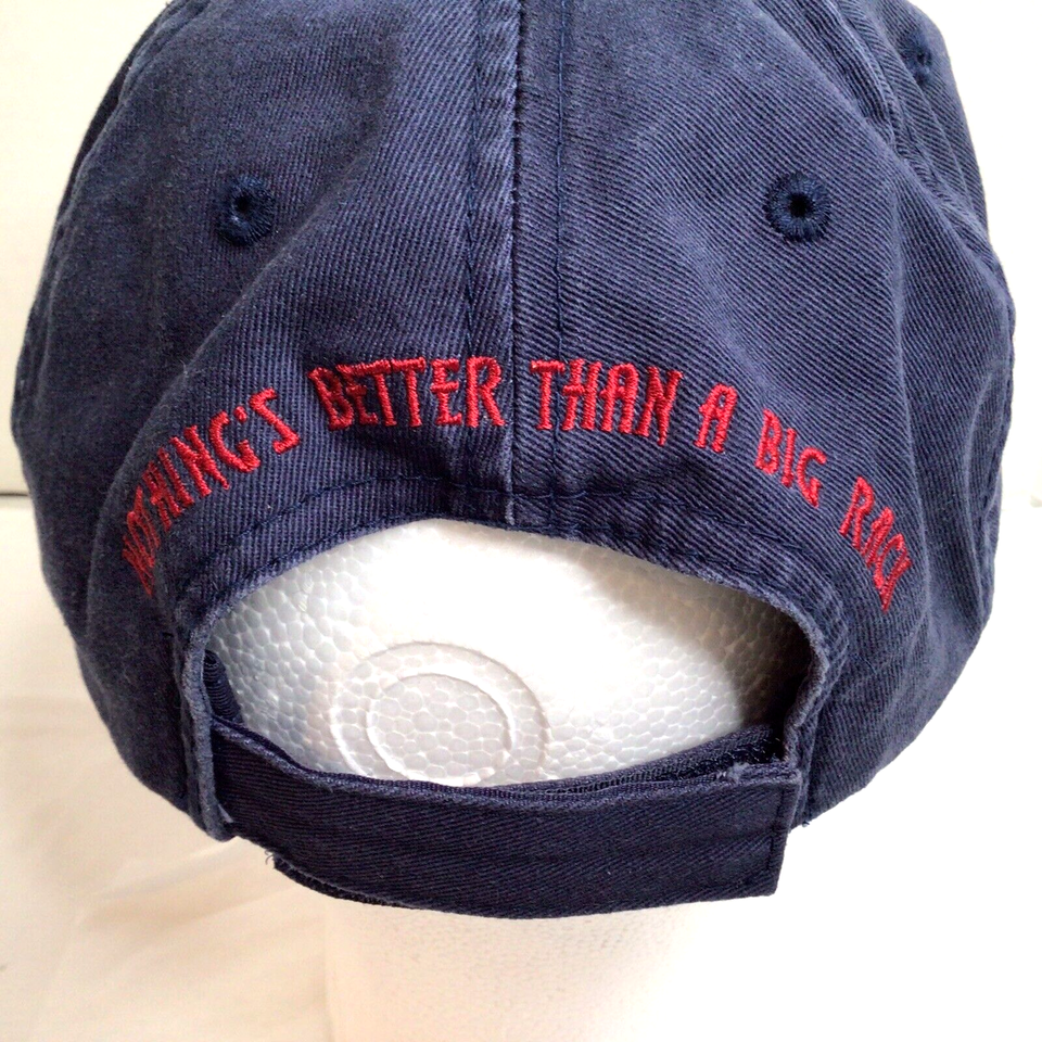 Big Rack Porter Hat Double Layer Brim Blue with Patch Adjustable ...