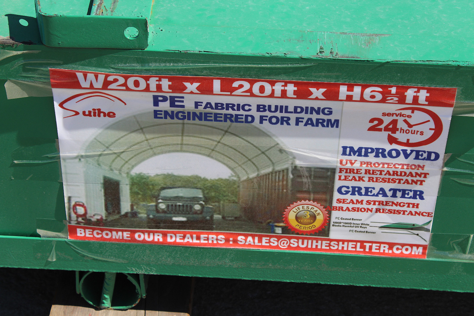 20X20 SHELTER COVER ROOF BUILDING CONEX BOX OVERSEAS SHIPPING CONTAINER ...