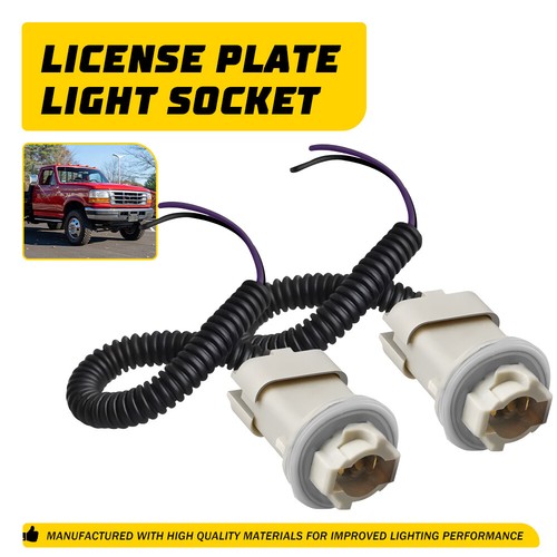 Pair License Plate Light Socket&Wiring Harness for Ford F Super Duty ...