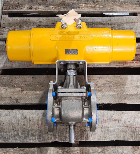 NEW FLOWSERVE 3" VALVE S151 S6-G-S6/44Z WITH HYTORK ACTUATOR E1A-1126 ...