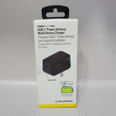 Scosche Power Volt PD30 30W USB-C Power Delivery Multi-Device Charger ...