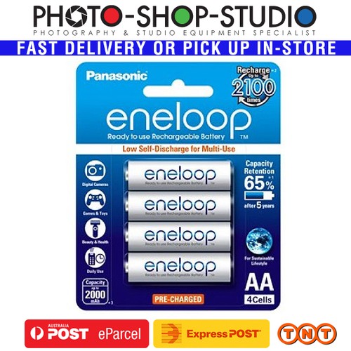 AU*Panasonic eneloop AA Rechargable Batteries 2000mAh White pack 4pcs ...