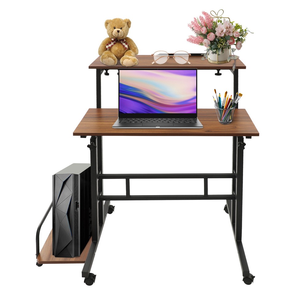 Multi-Functional Folding Desk Adjustable Height Computer Table For Home ...