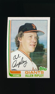 1982 Topps #529 Allen Ripley * Pitcher * San Francisco Giants * NM * | eBay