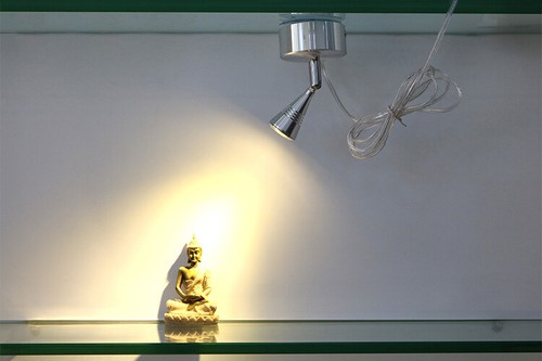 3W LED Wall Ceiling Surface Mount Light Spot Lamp On/off Button Plug In ...