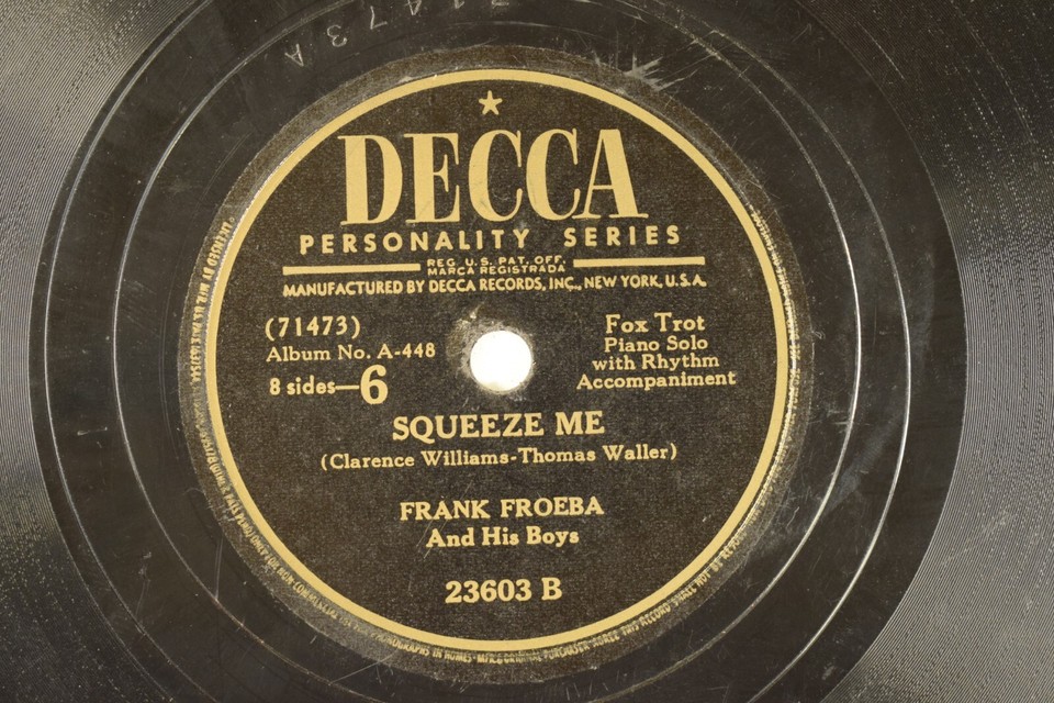 Frank Froeba - 78 RPM Decca - Moosie Mousie Boogie / Squeeze Me L23 | eBay