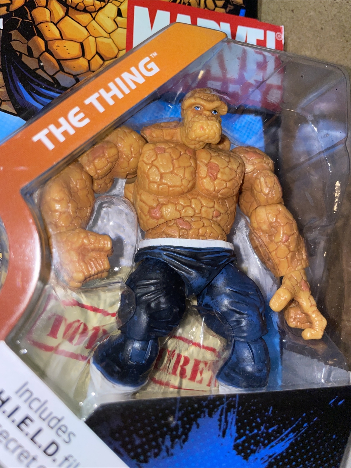 New Marvel Universe The Thing Action Figure #019 S.H.I.E.L.D. Dark Blue ...