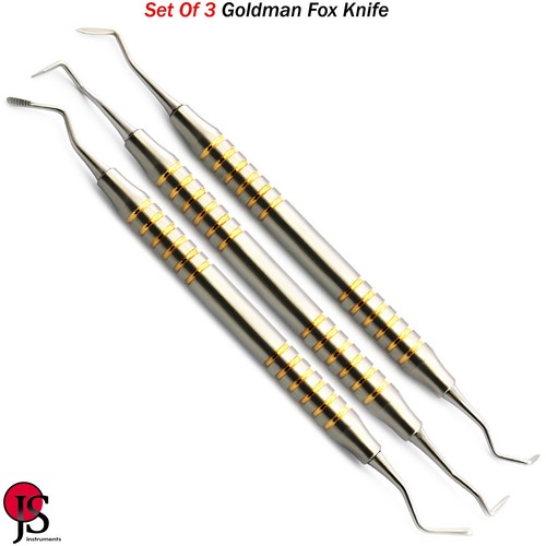 Periodontal Instruments Gingivectomy knives Goldman Fox Knife Curette ...