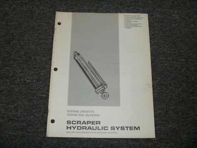 CAT Caterpillar 651B 657B 660B 666B Scraper Hydraulic Test Service ...