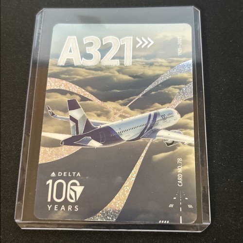 Delta Air Lines Trading Card A321 card No. 78 LIMITED ED. 100th ...