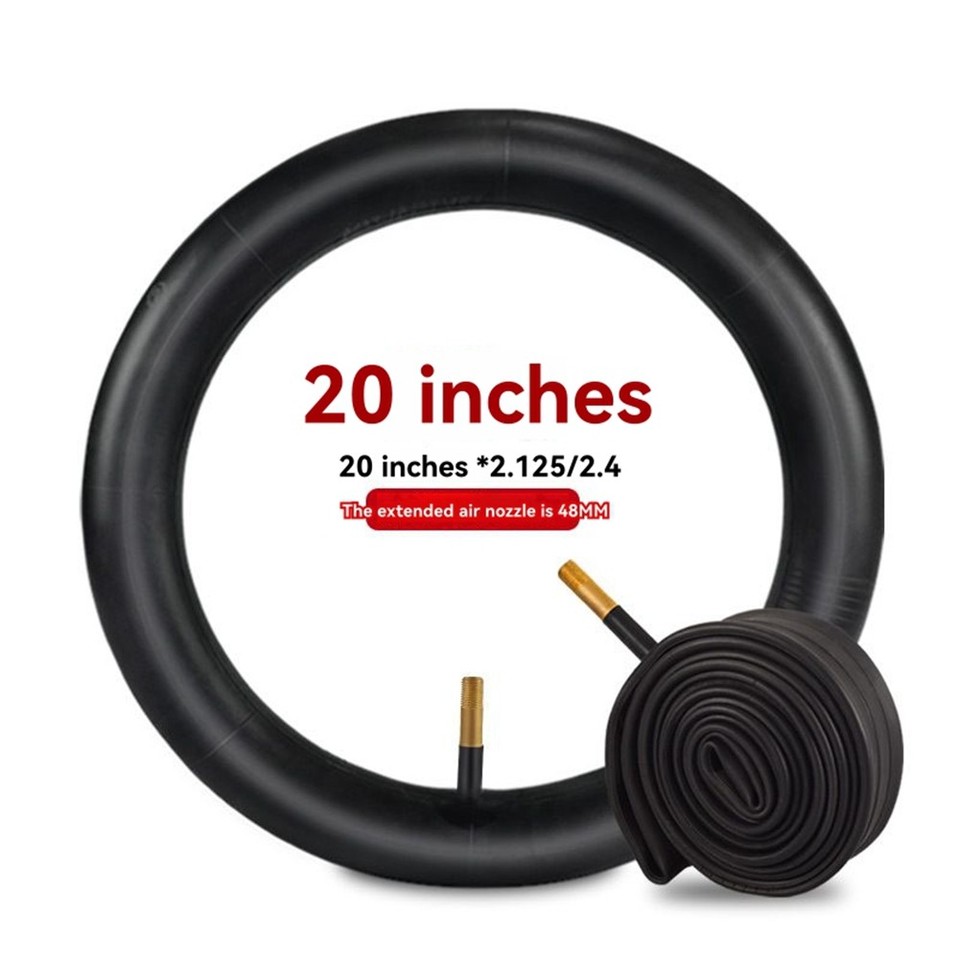 Bike Inner Tube with 48mm 20X2.125/2.4 Wided Rubber Spare Tube for ...