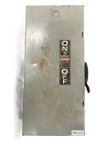 GE TG4324 Fusible Safety Disconnect Switch 200A 240VAC w/ Ferraz TR200R ...