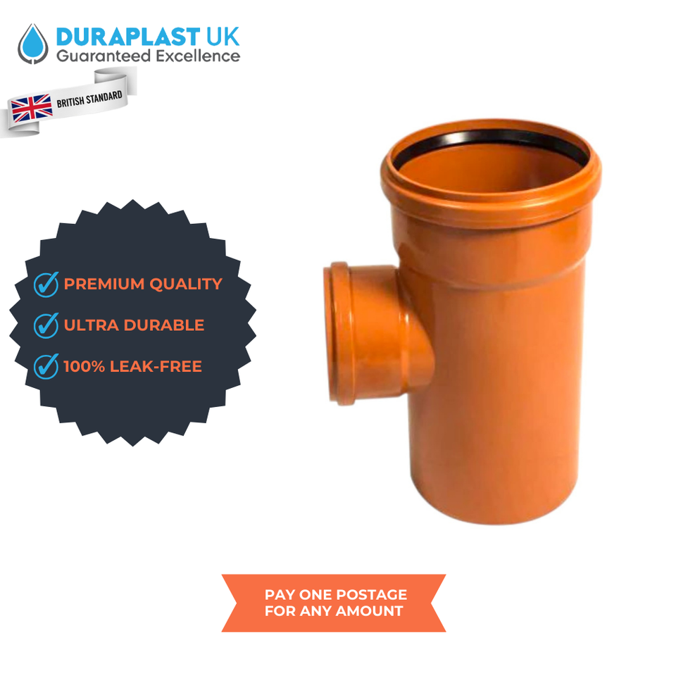 160mm Underground Drainage Pipe & Fittings Sewer Waste Water System PVC ...