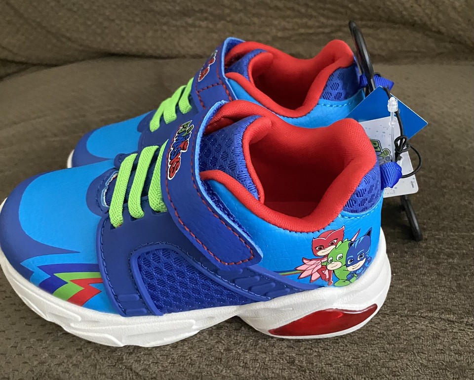 NEW PJ Masks Light-Up Blue Athletic Sneaker Shoes Toddler Boys' Size 7 ...