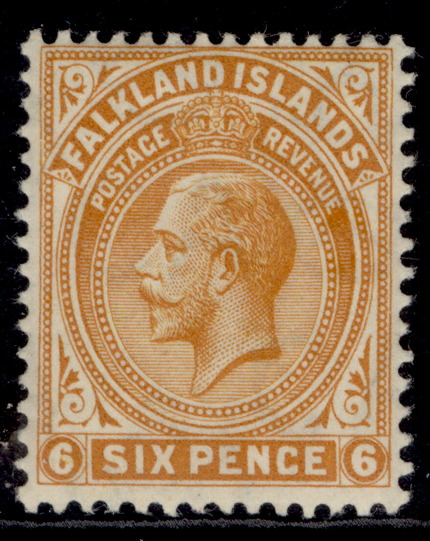 FALKLAND ISLANDS GV SG64, 6d yellow-orange, M MINT. Cat £15. | eBay