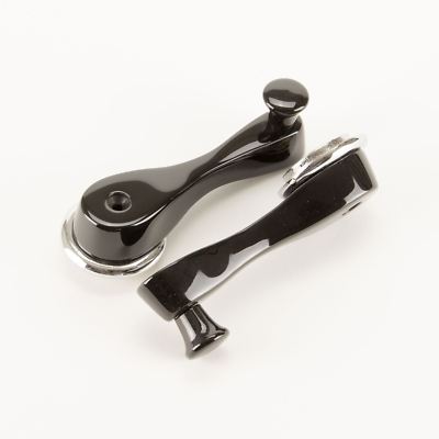 Classic Mini window winder handles charcoal gloss black handle pair ...