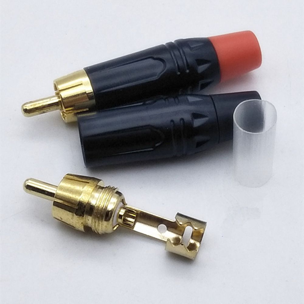 With Gold Plated Head RCA Audio Video Plug Connector Musical Sound RCA ...