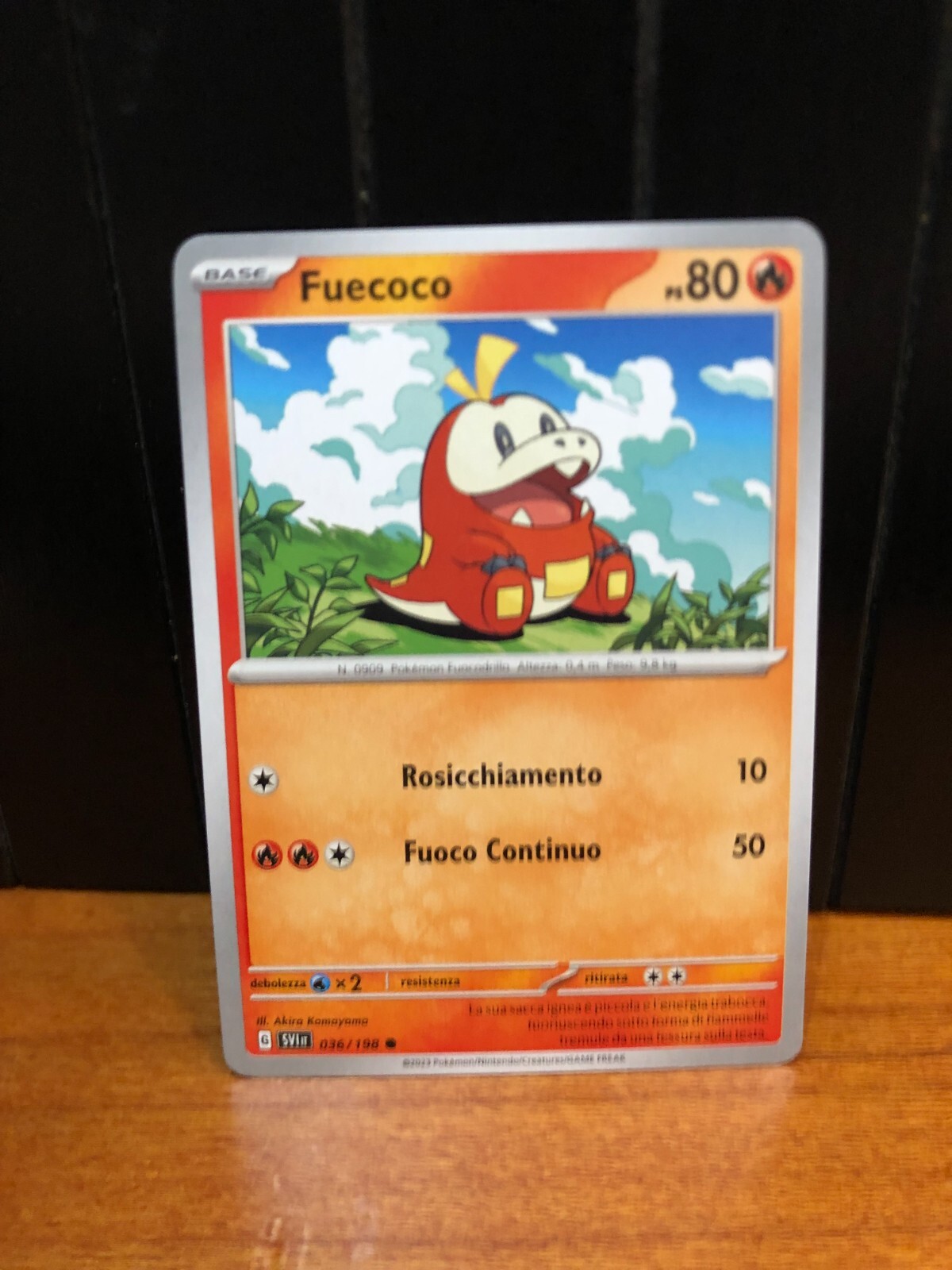 CARTA POKEMON FUECOCO 036/198 SCARLATTO E VIOLETTO 2023 COMUNE ITALIANO ...