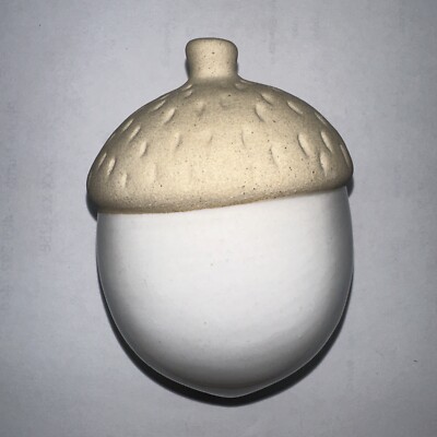Ceramic White Acorn Decor 3 In X 5 In Table Top | eBay