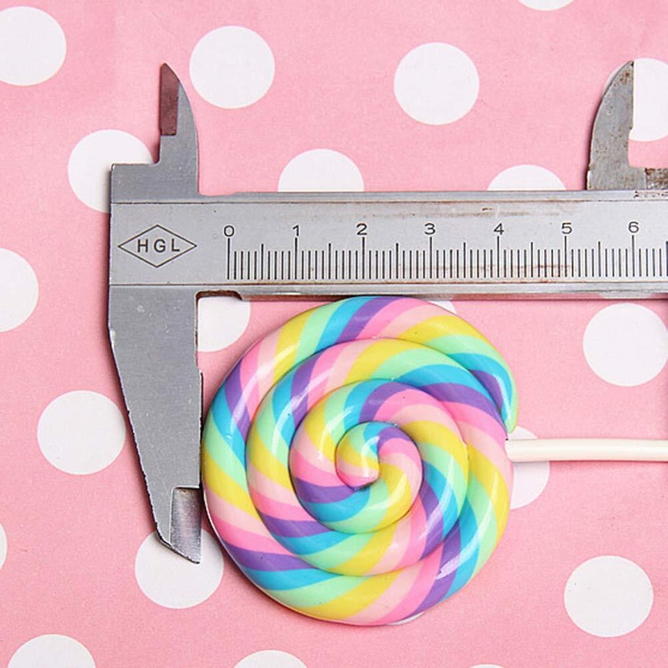 5 PCS Grande Simulation Lollipop Argile Douce DIY Mobile Téléphone Cas ...