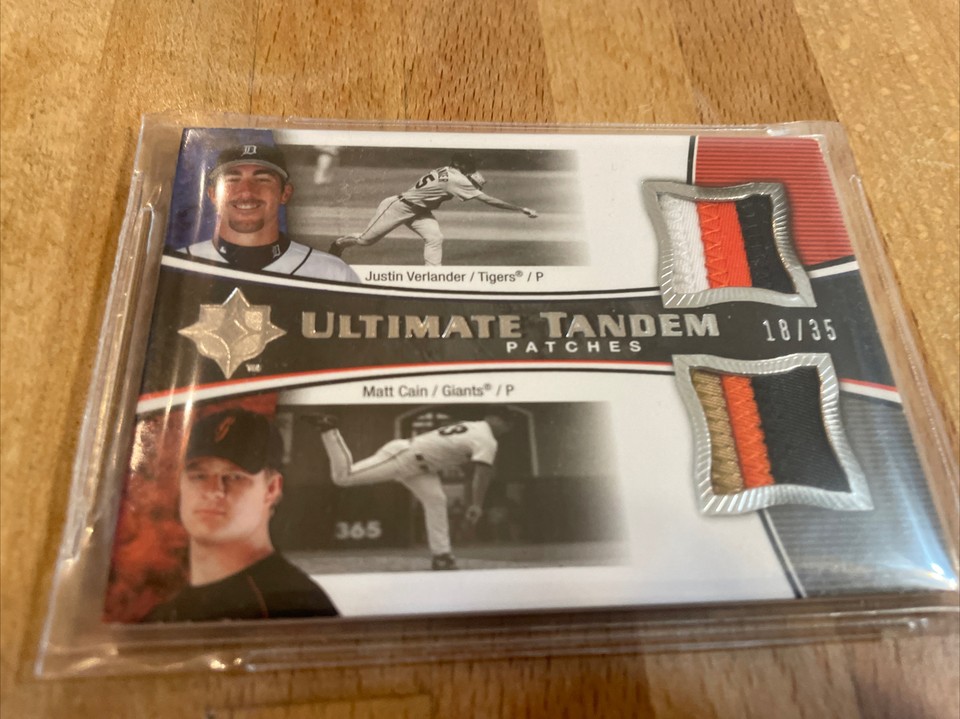 JUSTIN VERLANDER Matt Cain 2006 Ultimate SP Rookie Card RC 18/35 Multi ...